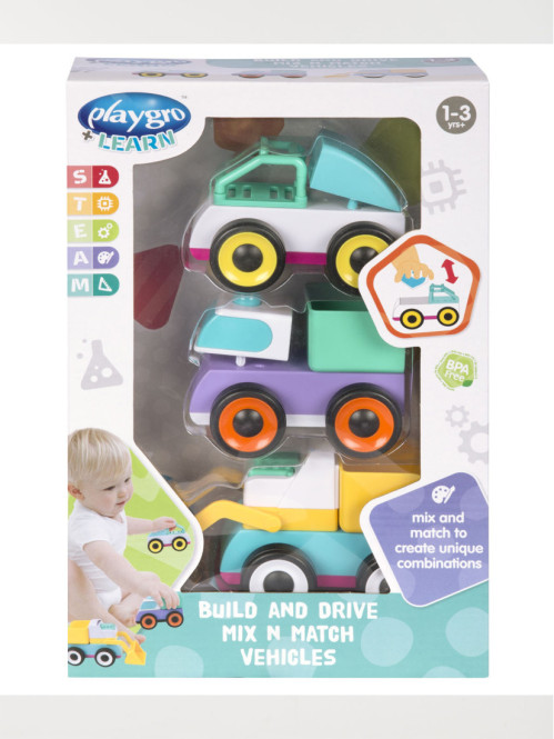 Coffret 3 voitures bébé playgro