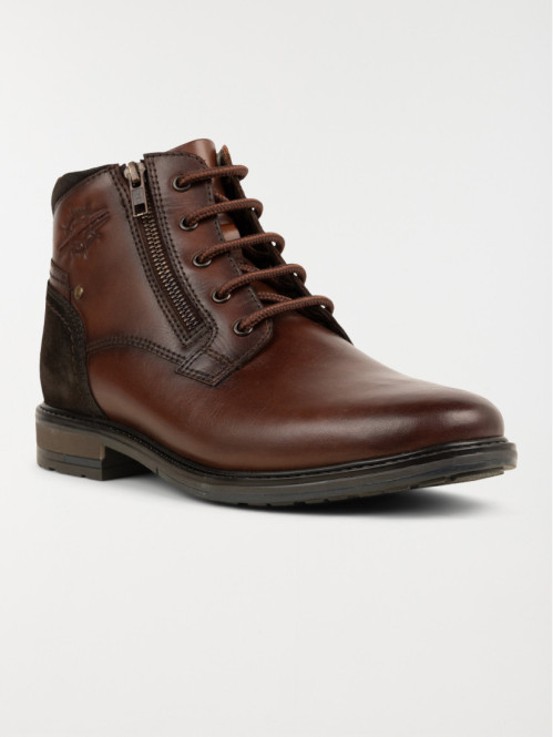 Bottines homme zippée et lacet (40-46)