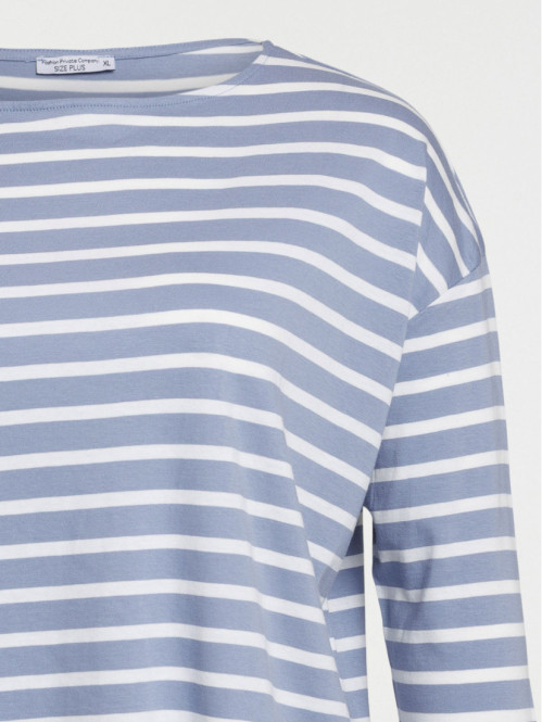 Tee-shirt rayé grande taille femme