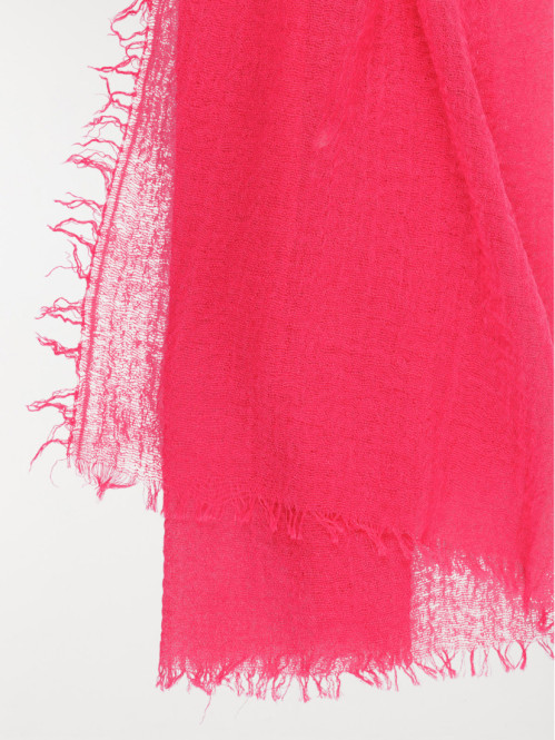 Foulard uni rose fiesta femme