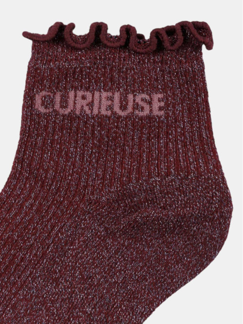 Lot 3 paires chaussettes à message fille