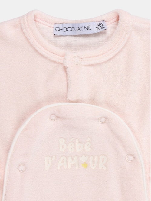 Dors-bien bébé d'amour fille (0-9M)